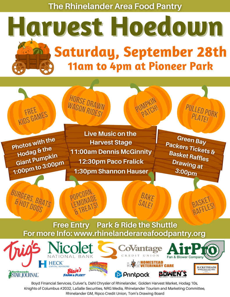 Harvest Hoedown 2024 – Rhinelander Area Food Pantry